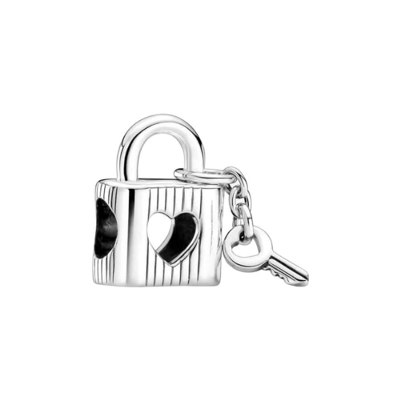 Pandora Padlock Heart Key Charm Hela 790095C01 | Salkari.fi