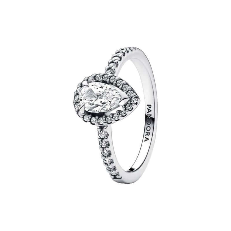 Pandora Sparkling Pear Halo sormus 192835C01 | Salkari.fi